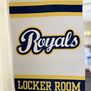 Custom Hockey Team Locker Room Flag: Double-sided Sign With Magnetic ...