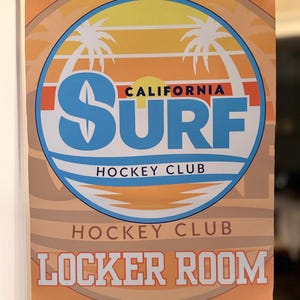 Custom Hockey Team Locker Room Flag: Double-sided Sign With Magnetic ...