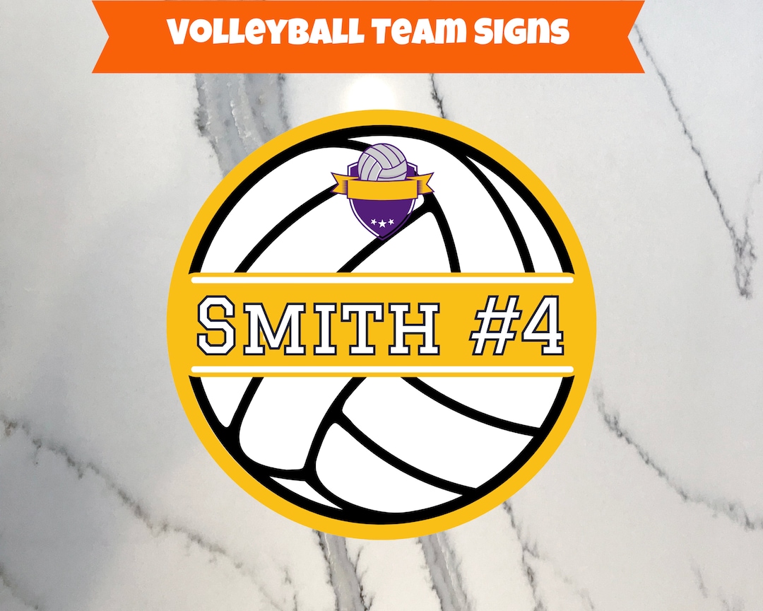 Custom Volleyball Team Sign, Volleyball Door Signs, Volleyball Locker ...