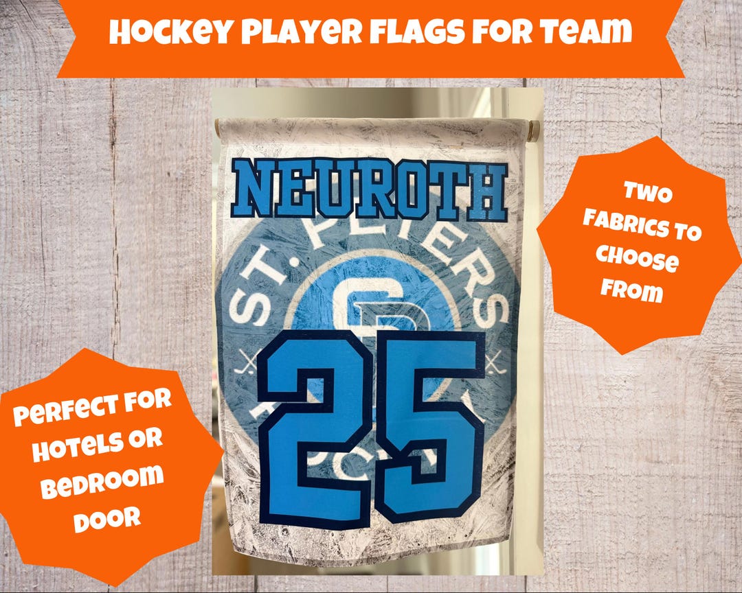 Hockey Team Player Flags, Indicidual Hockey Player Banners, Tournament ...