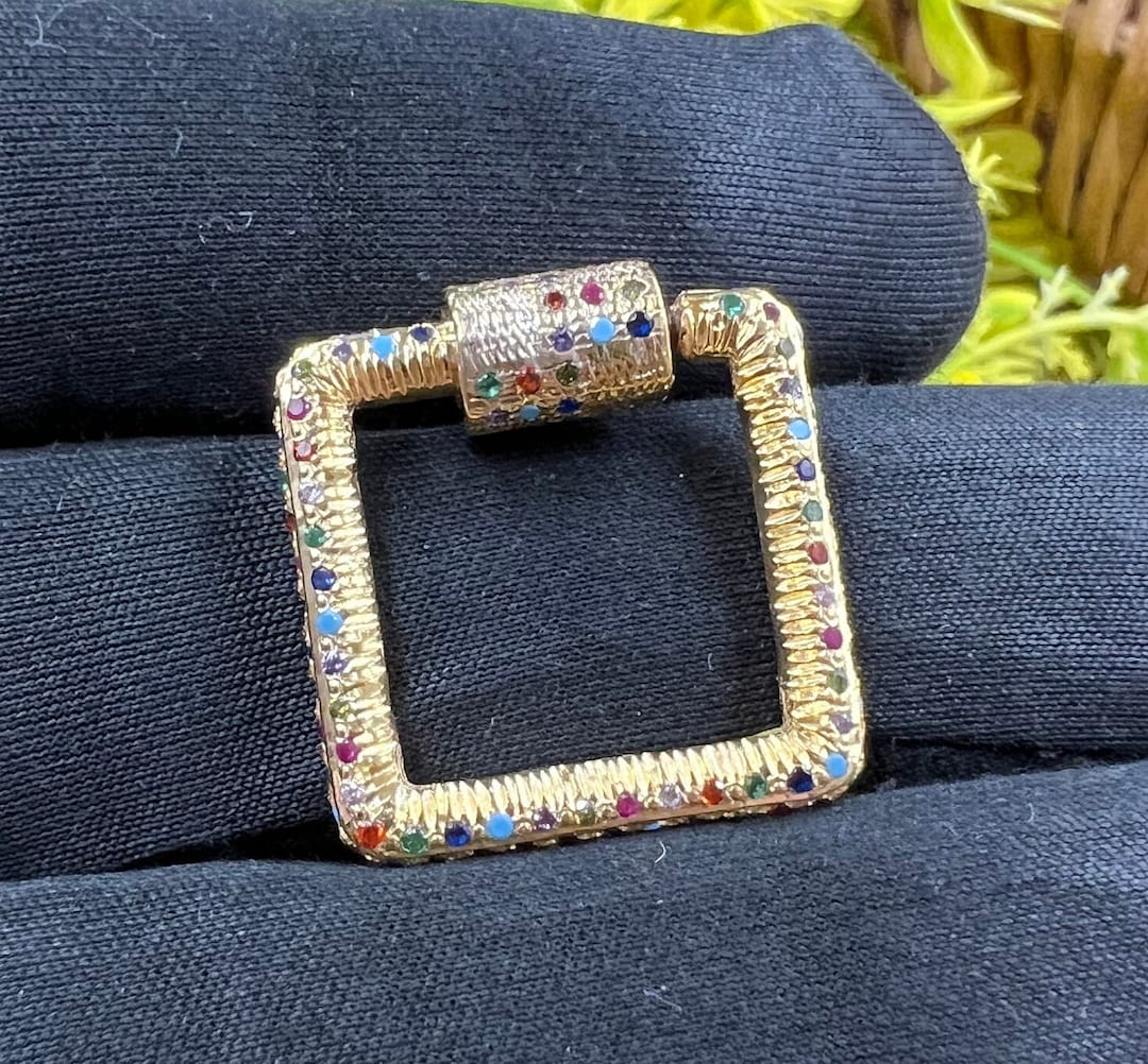 Handmade Twister Silver Lock, 925 Sterling Silver Gold Plated Lock ...