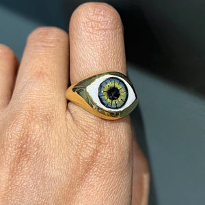 Evil Eye Protection Ring, 925 Sterling Silver Evil Eye Ring, Good Luck ...