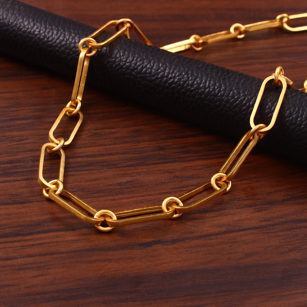 Solid 925 Silver Paperclip Chain, Silver Chain, Wholesale Chain, Gold ...