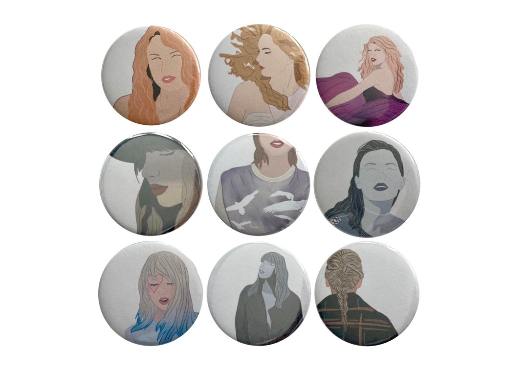 Pop Culture Themed Buttons - TS - Etsy