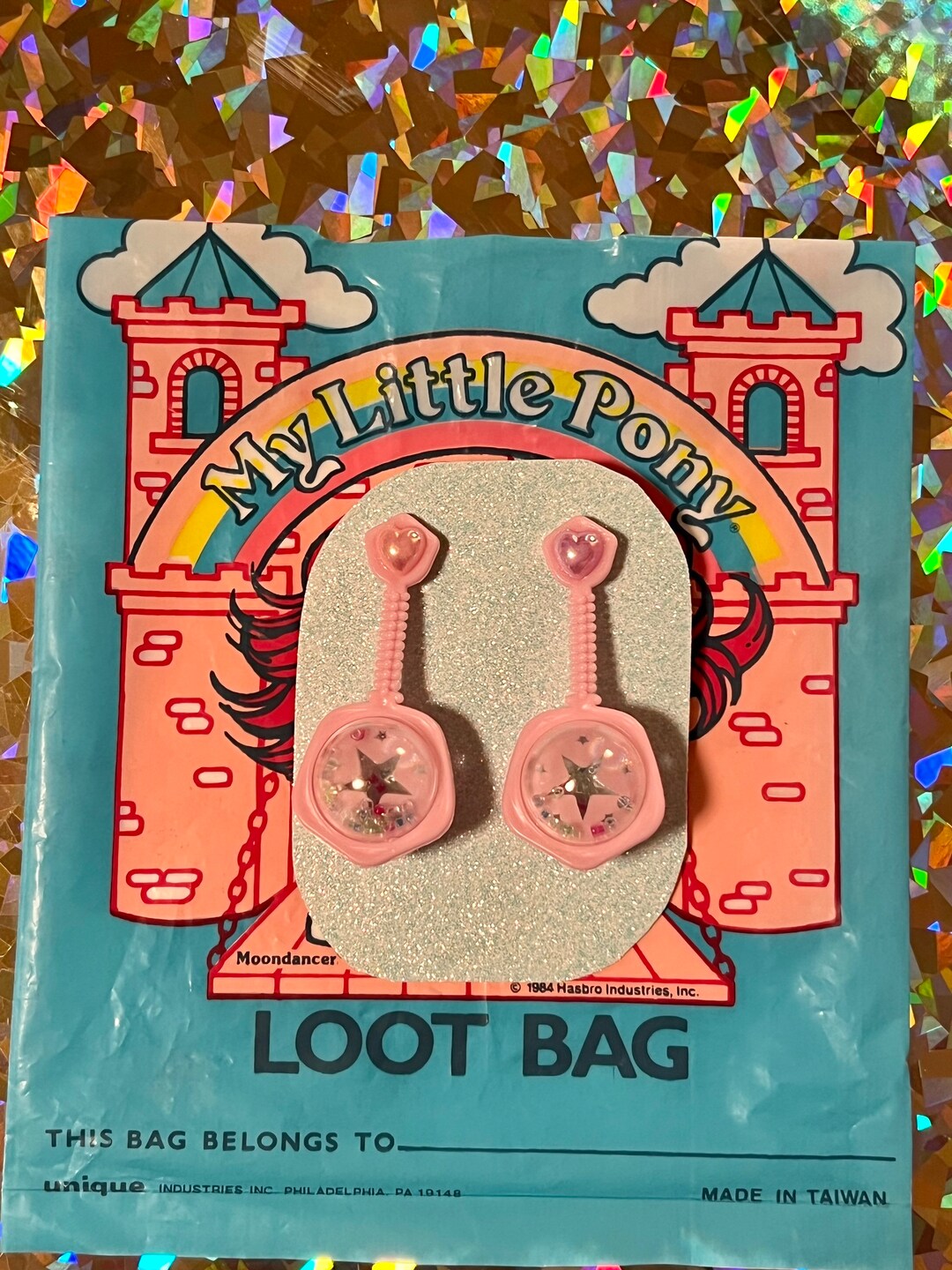 Pink Kawaii Baby Rattle Earrings - Etsy