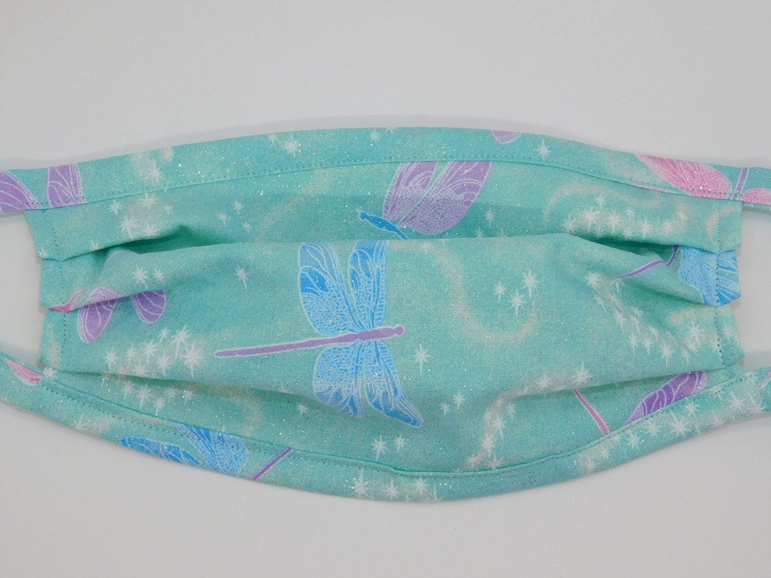 Pastel Glitter Dragonflies Mask - Etsy