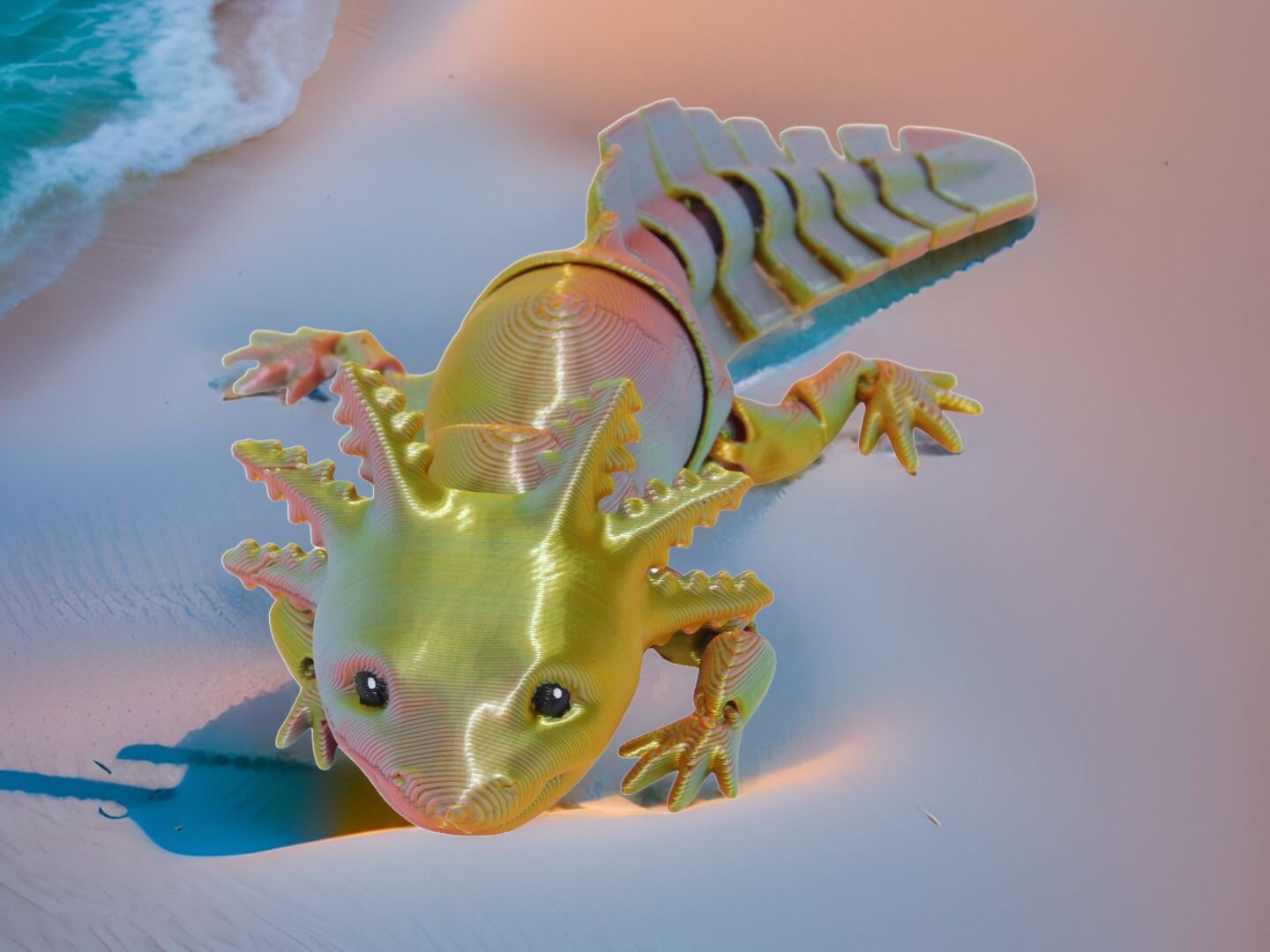 3D Articulated Axolotl - Etsy