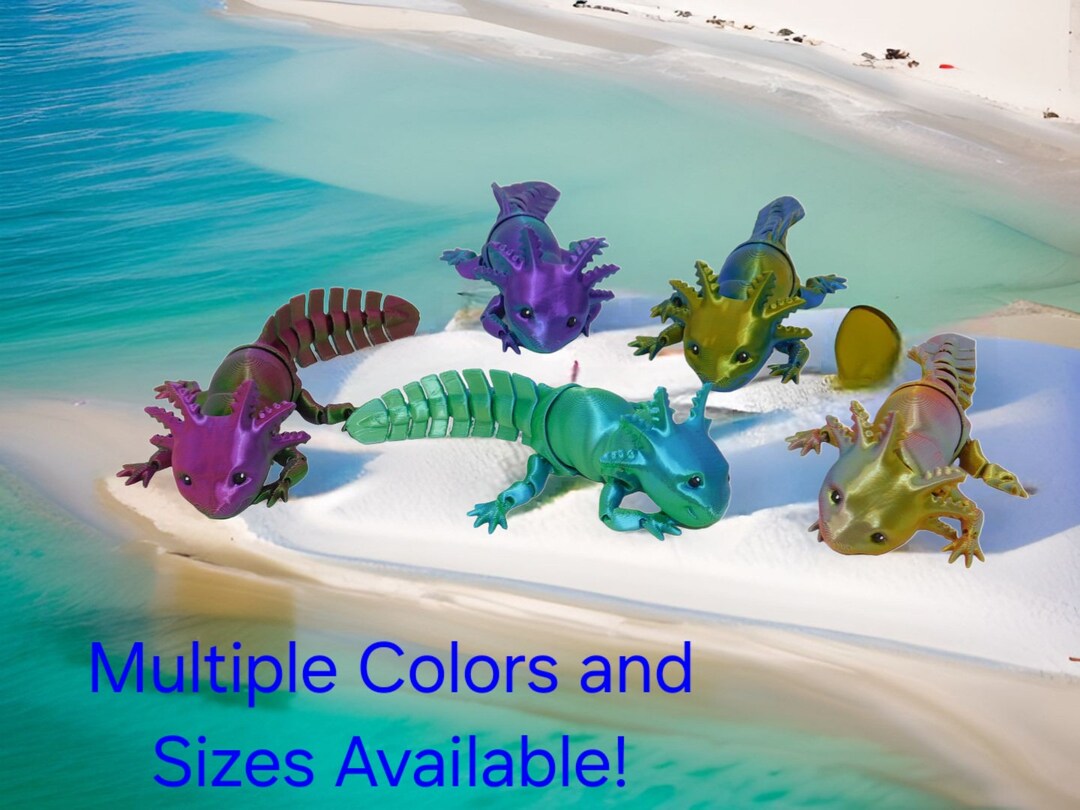 3D Articulated Axolotl - Etsy