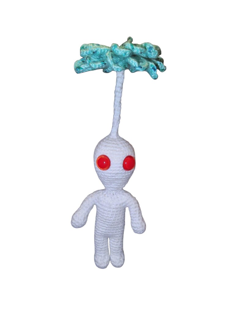 White Pikmin Digital Crochet Pattern - Etsy
