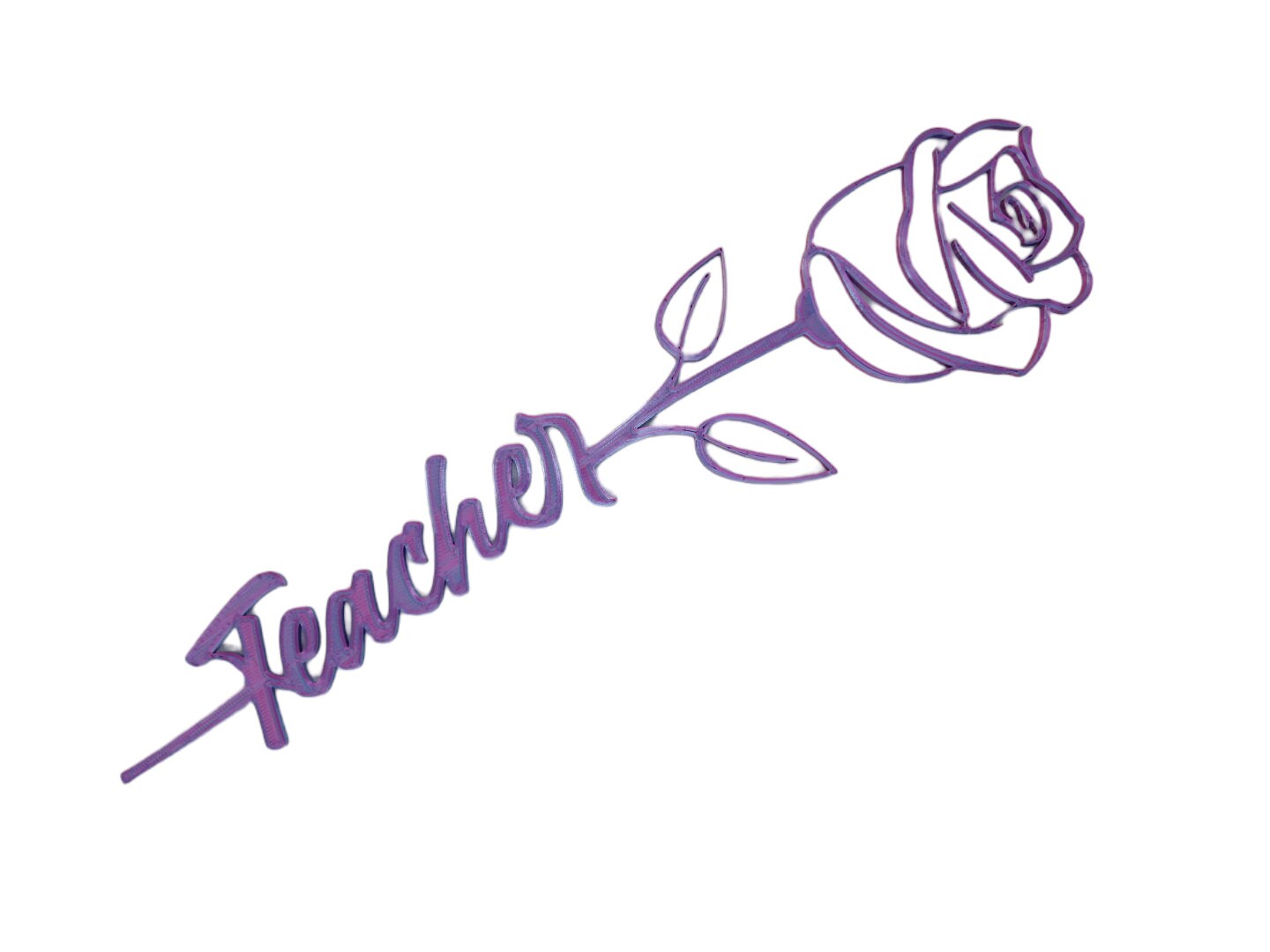 3D Teacher Rose Gift - Etsy