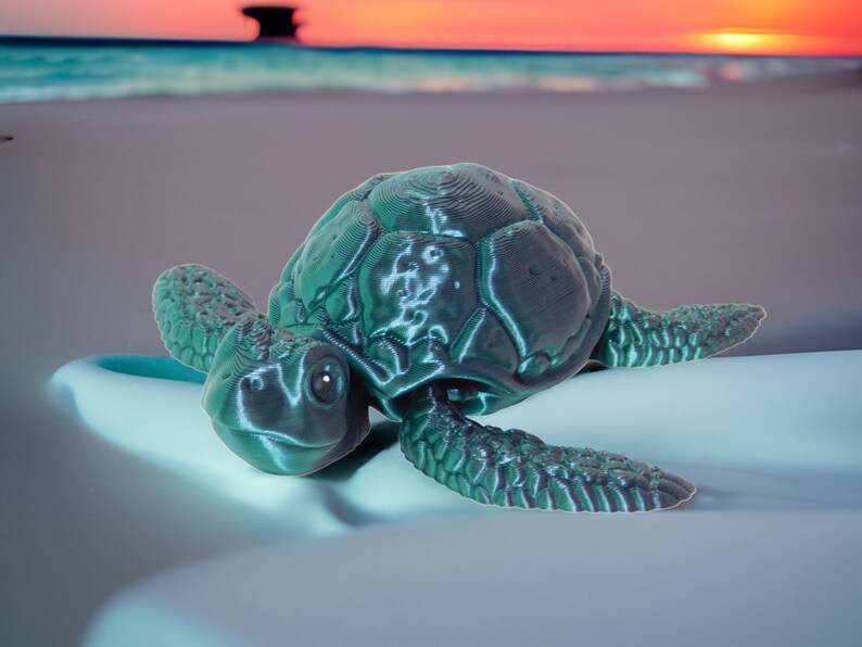 3D Articulated Sea Turtles - Etsy
