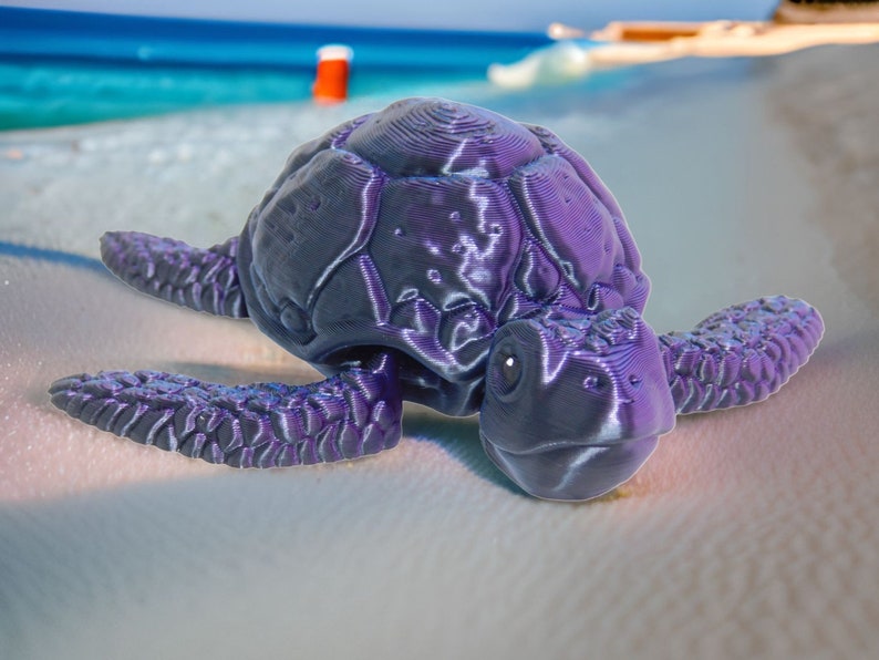 3D Articulated Sea Turtle - Etsy