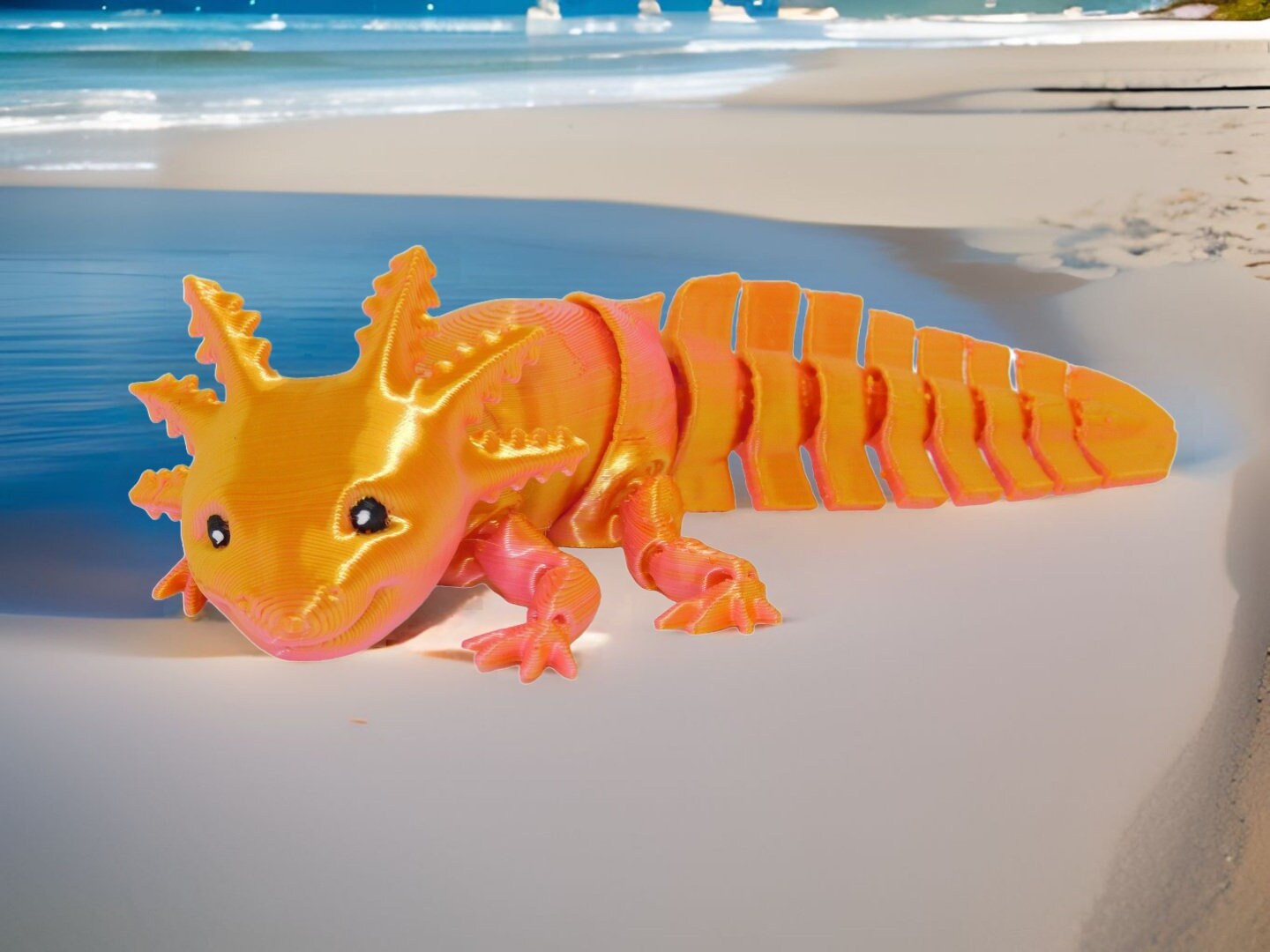 3D Articulated Axolotl - Etsy