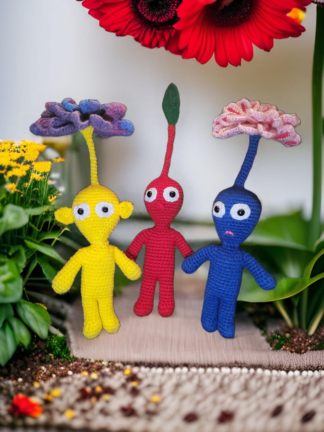 Original Pikmin Trio Digital Crochet Patterns - Etsy
