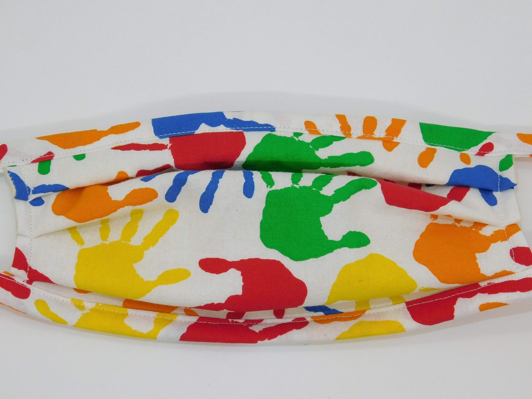 Hand Prints Mask - Etsy