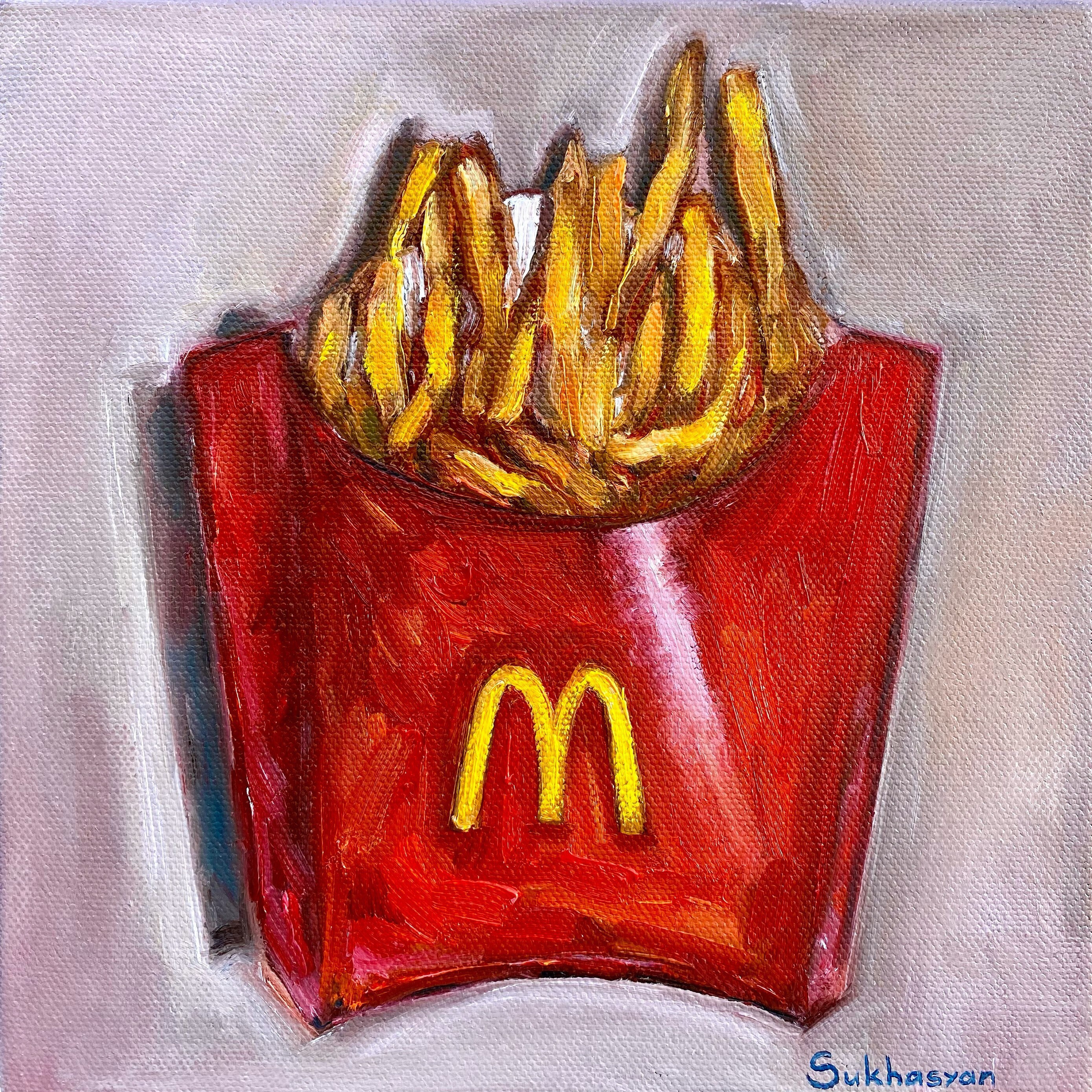 Realistic French Fries Drawing
