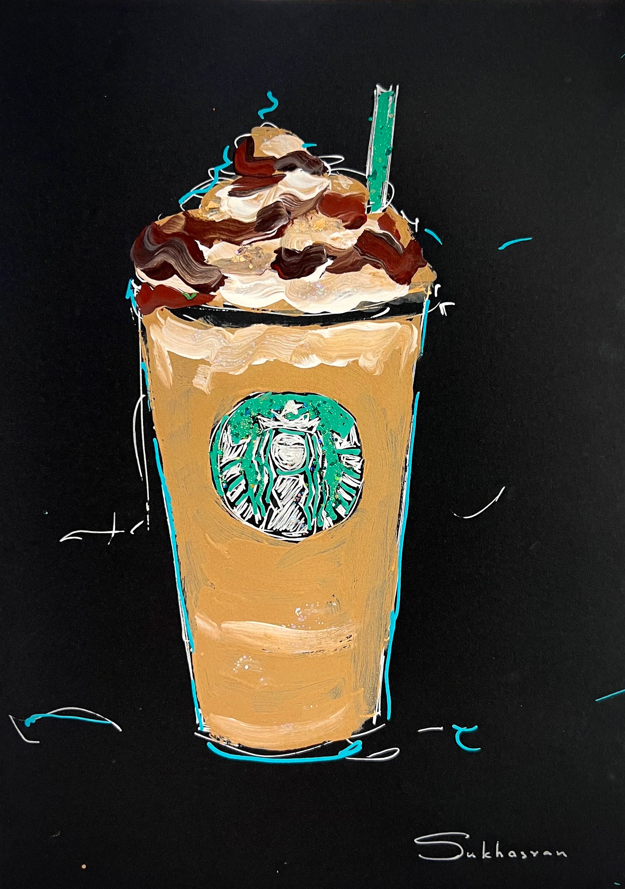 Starbucks Frappuccino Drawing