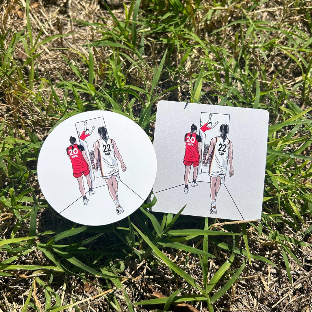 Caitlin Clark and Kate Martin Stickers - Etsy