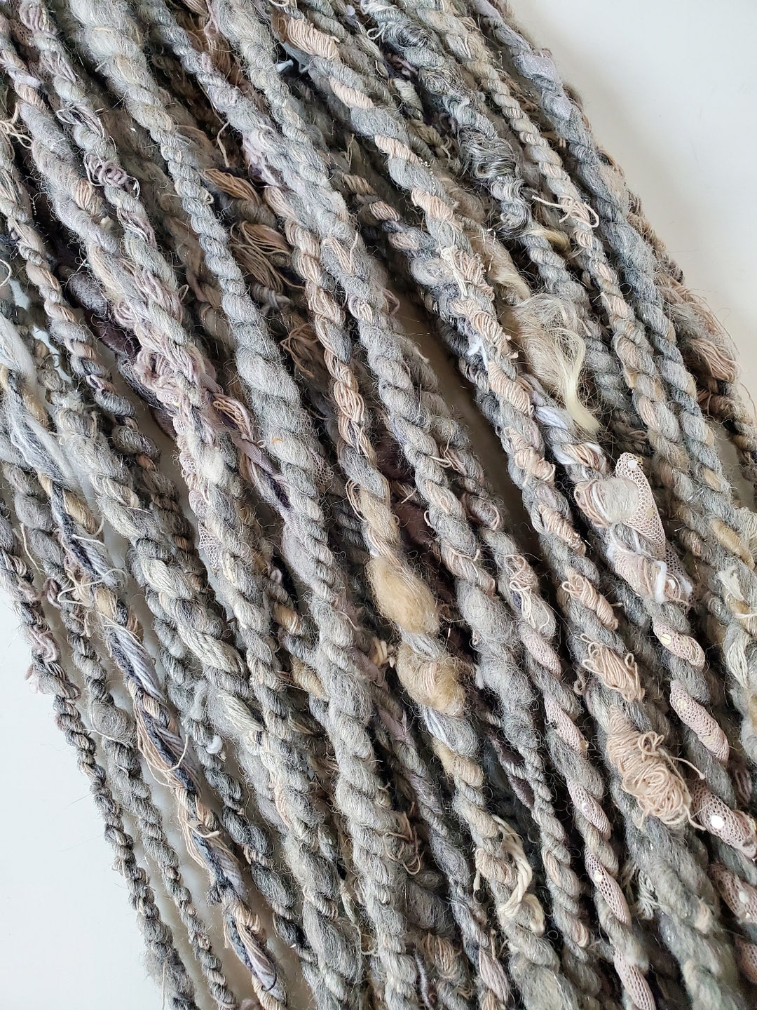 STEEL WOOL SCRAP Handspun Yarn 5yrds, Handspun Art Yarn, Weaving and ...