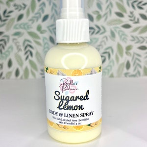 Sugared Lemon Body & Linen Spray | Alcohol Free | Sensitive Skin ...