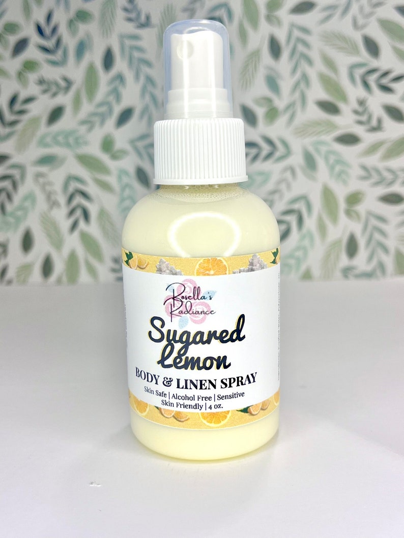 Sugared Lemon Body & Linen Spray | Alcohol Free | Sensitive Skin ...