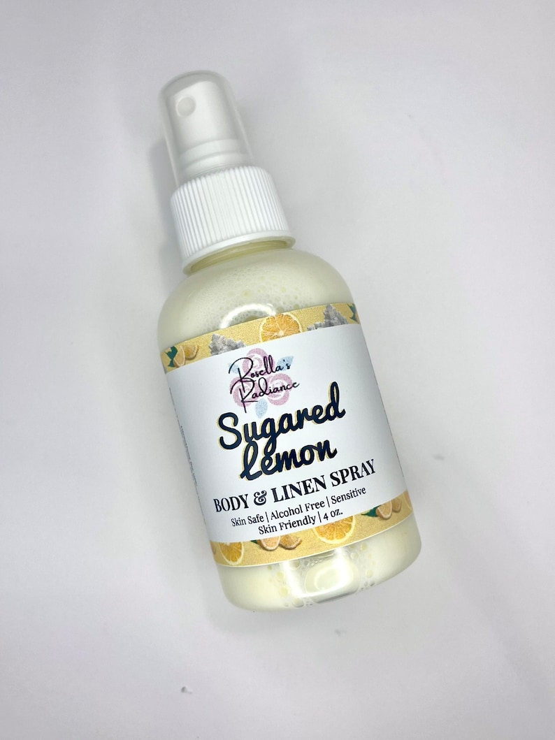 Sugared Lemon Body & Linen Spray | Alcohol Free | Sensitive Skin ...