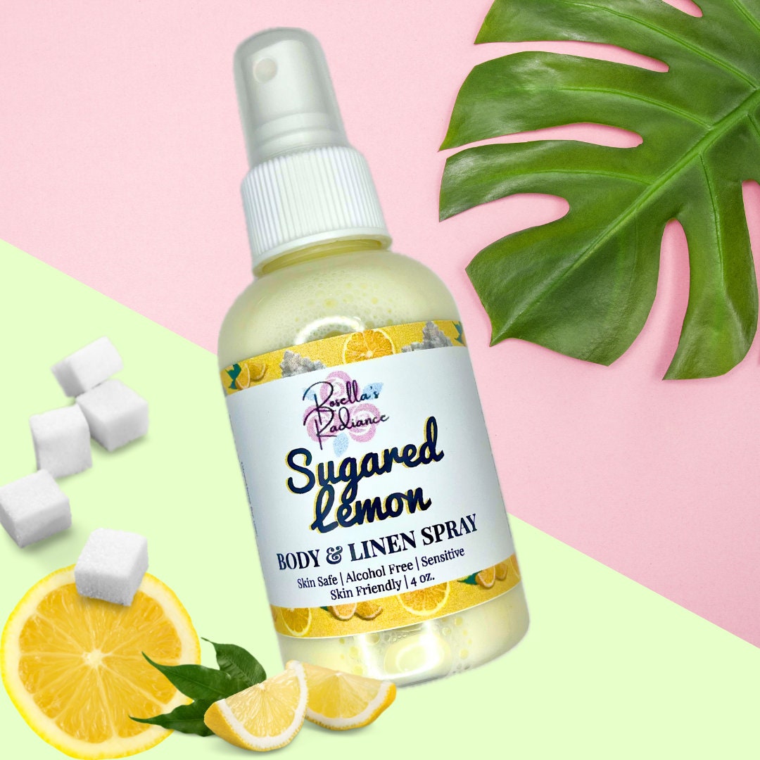 Sugared Lemon Body & Linen Spray | Alcohol Free | Sensitive Skin ...