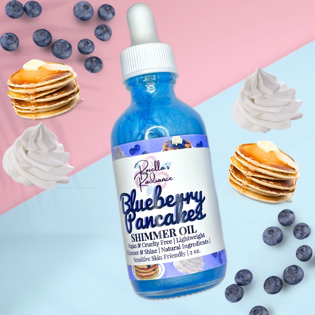 Blueberry Pancakes Shimmer Oil | Body Oils | Breakfast | Food Scented ...