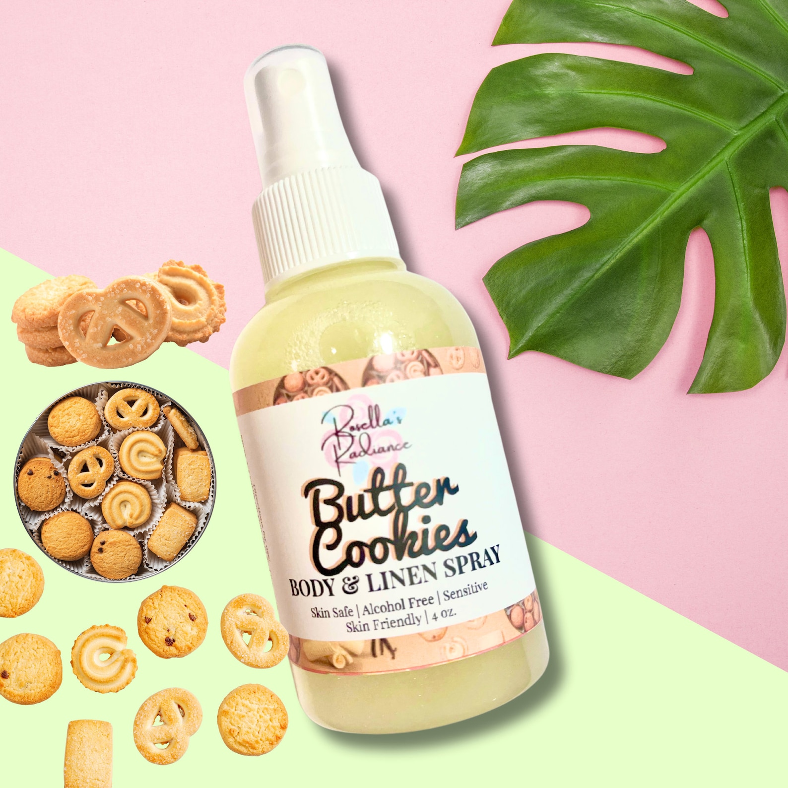 Butter Cookies Body & Linen Spray | Alcohol-free | Bakery Scents ...