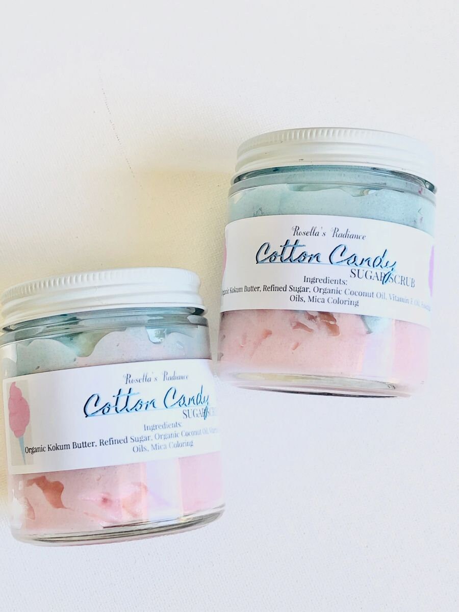 Exfoliante De Azúcar De Algodón De Azúcar Humectante Etsy