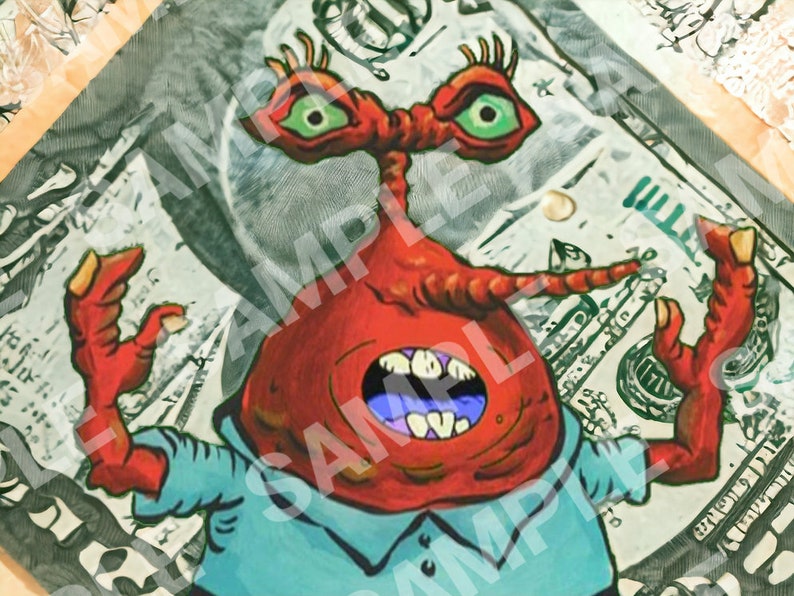 Moar Morbid Money Krabs Meme Canvas Art, Wall Canvas, Portrait, Wrapped ...