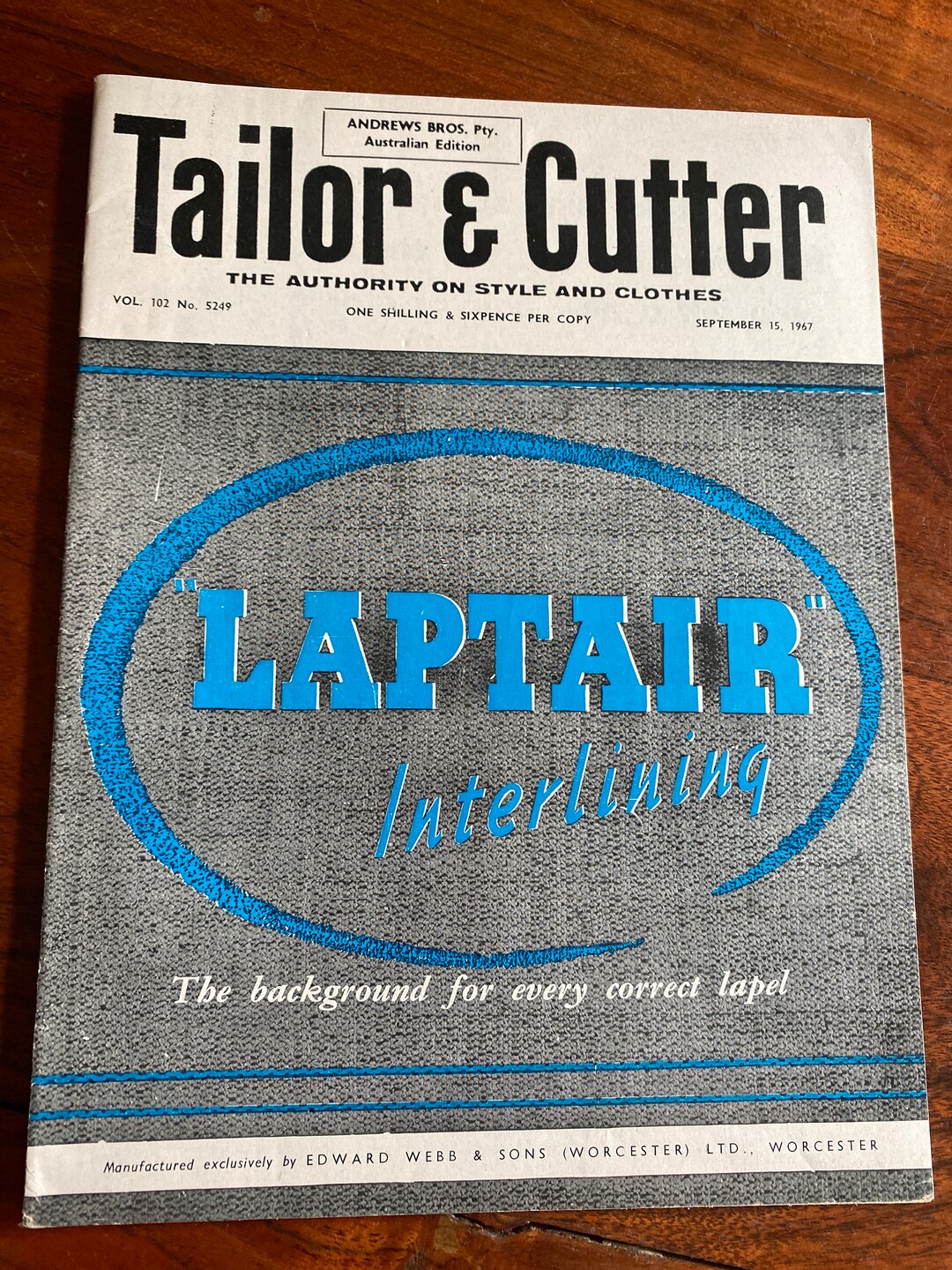 Tailor & Cutter 1967 Trade Magazine - Etsy