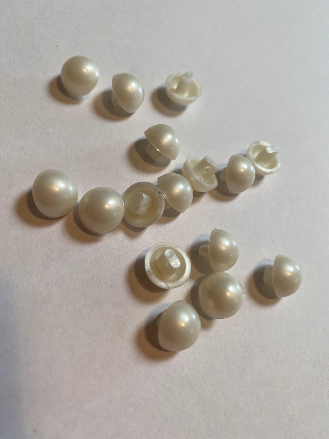 10mm White Dome Buttons - Etsy