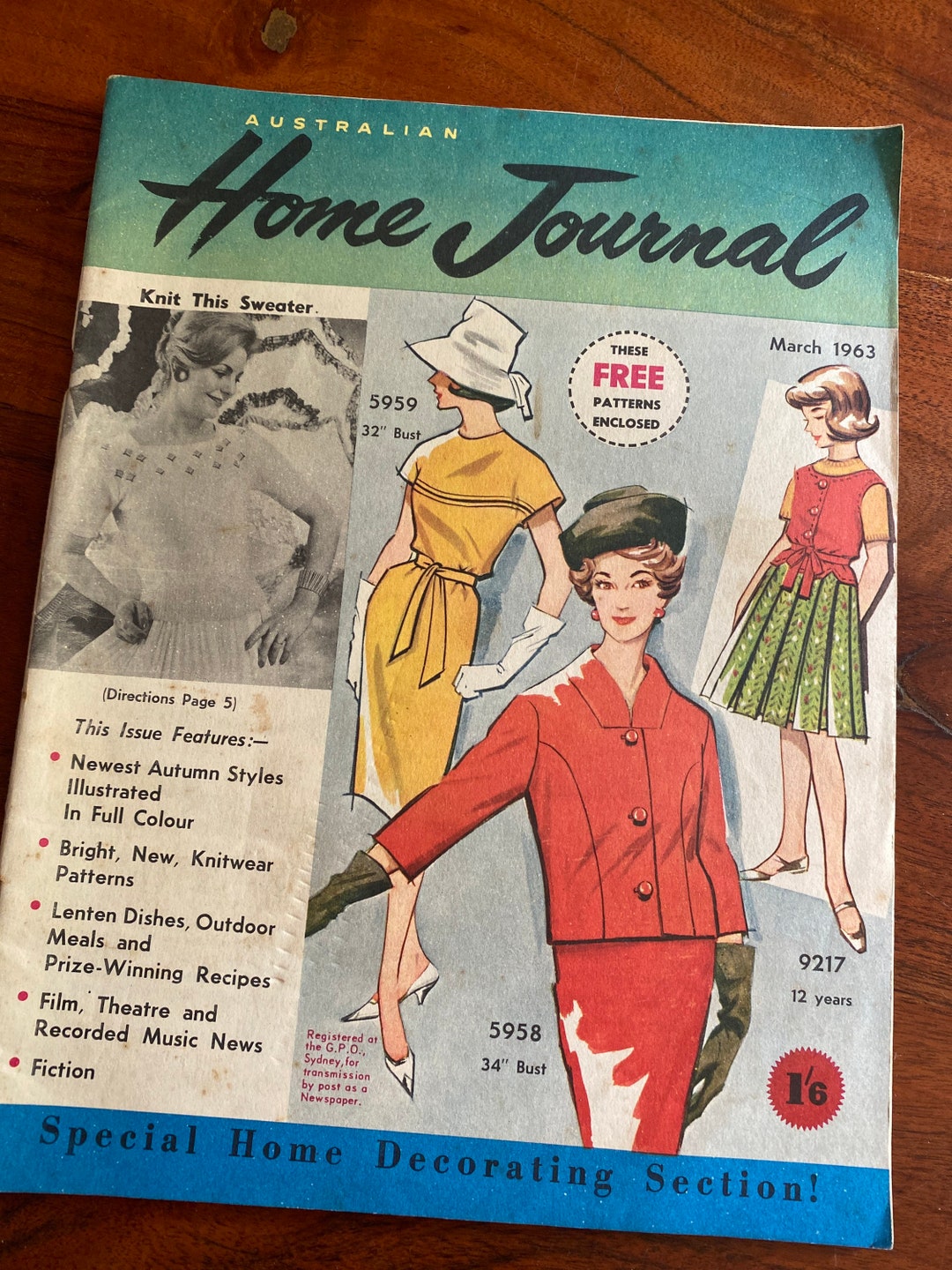 1963 Australian Home Journal - Etsy