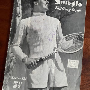 Sunglo Mens Knitting Book - Etsy