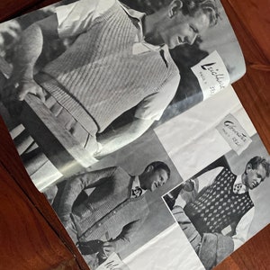 Sunglo Mens Knitting Book - Etsy