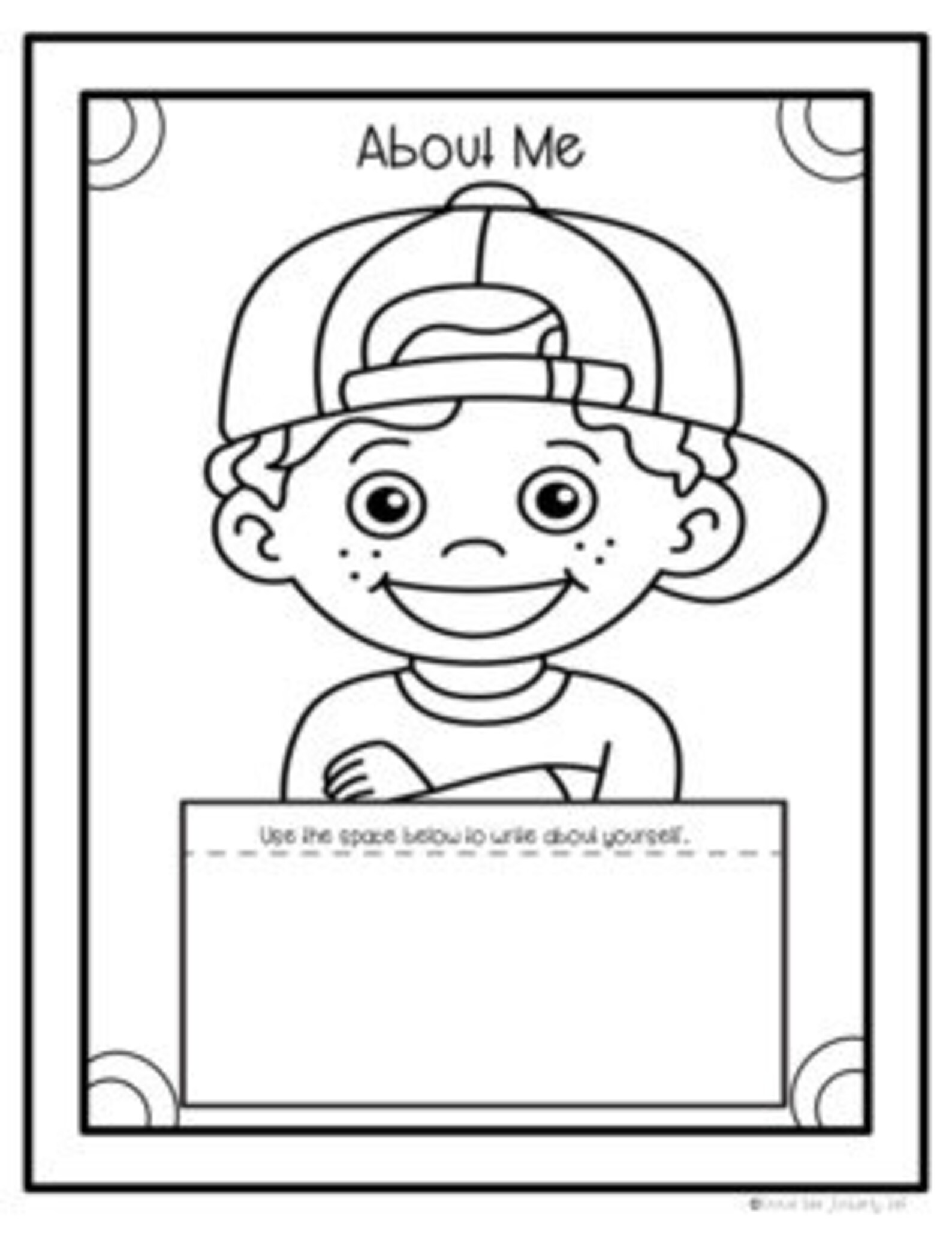 End of Year Coloring Page Cover Memory Book Activity - Etsy