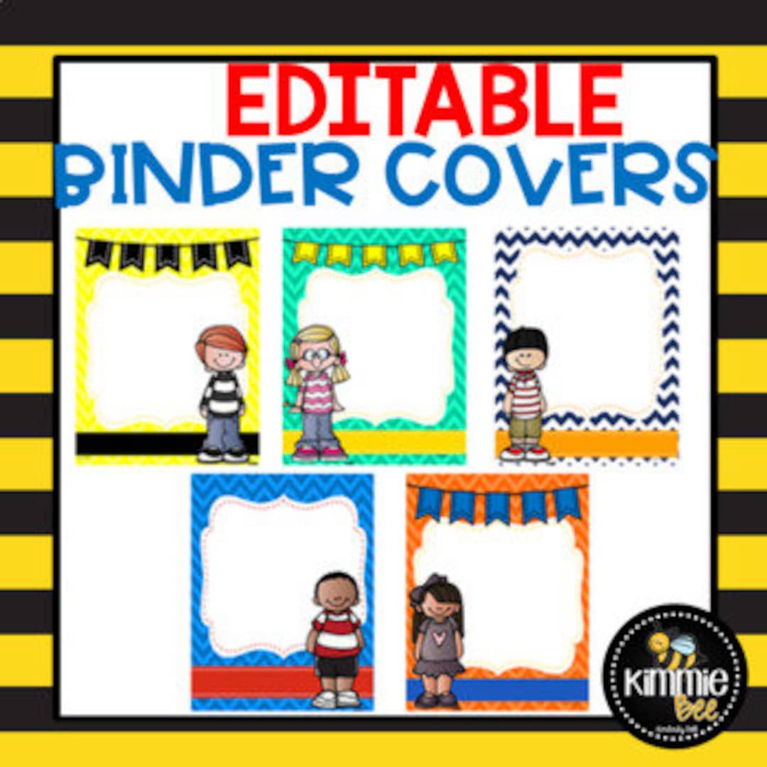 Editable Teacher Binder Cover - Etsy