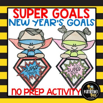 New Year's Goal Setting No Prep Craft Bulletin Board Display - Etsy