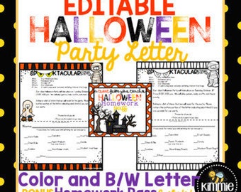 Editable Elf Class Christmas/holiday Party Letter With Blank Template ...