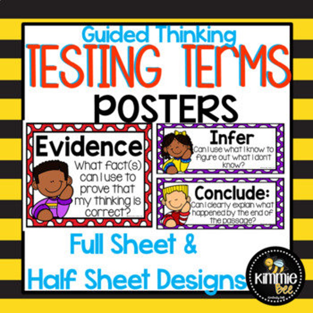Academic Vocabulary Testing Terms Posters - Etsy