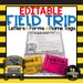 Editable Field Trip Letter and Forms - Etsy