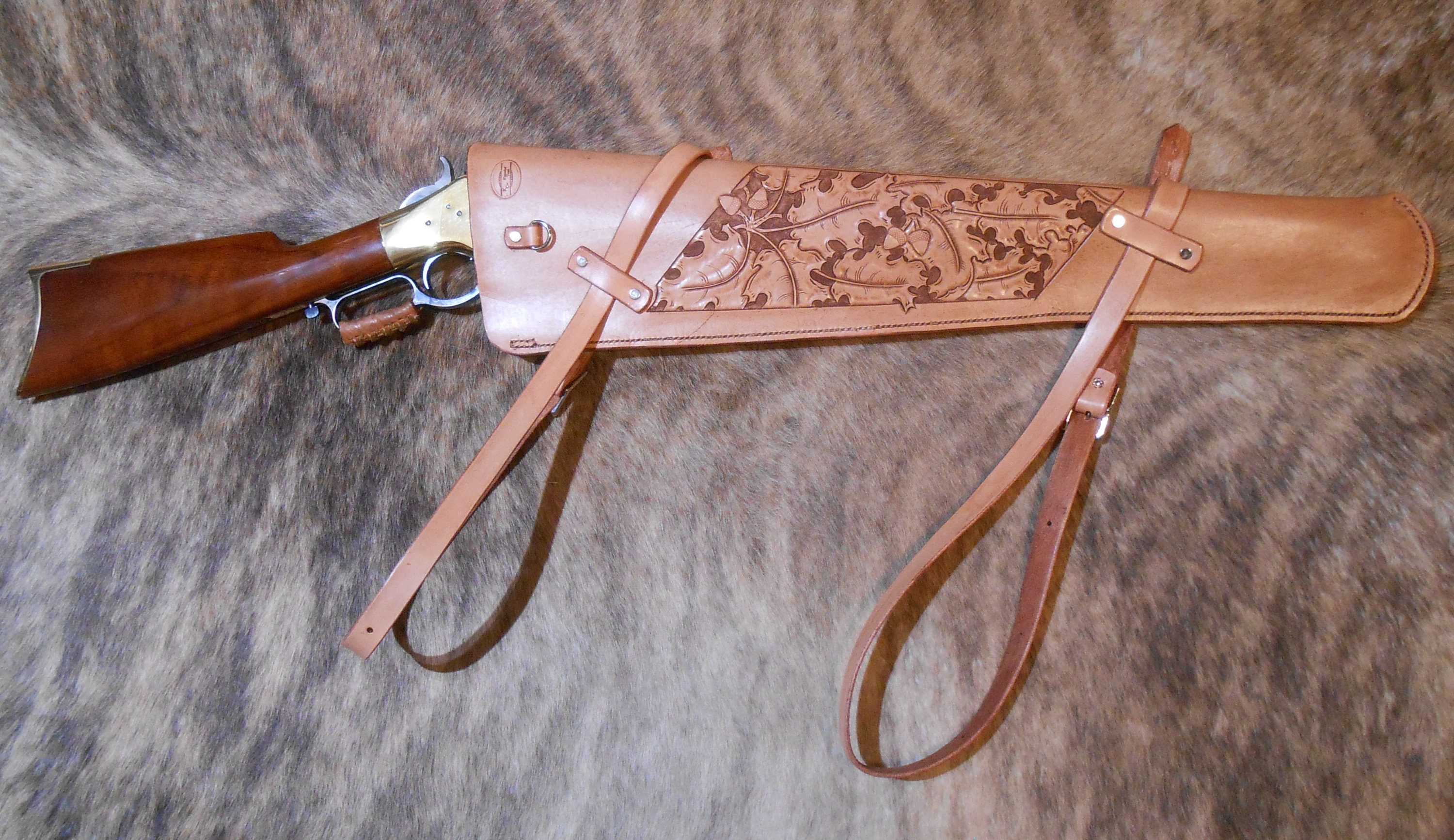 New Custom Leather Saddle Scabbard. Handmade in the USA by | Etsy