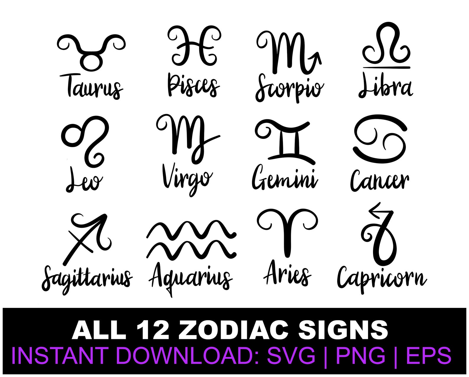12 zodiac signs and their symbols - jumpter