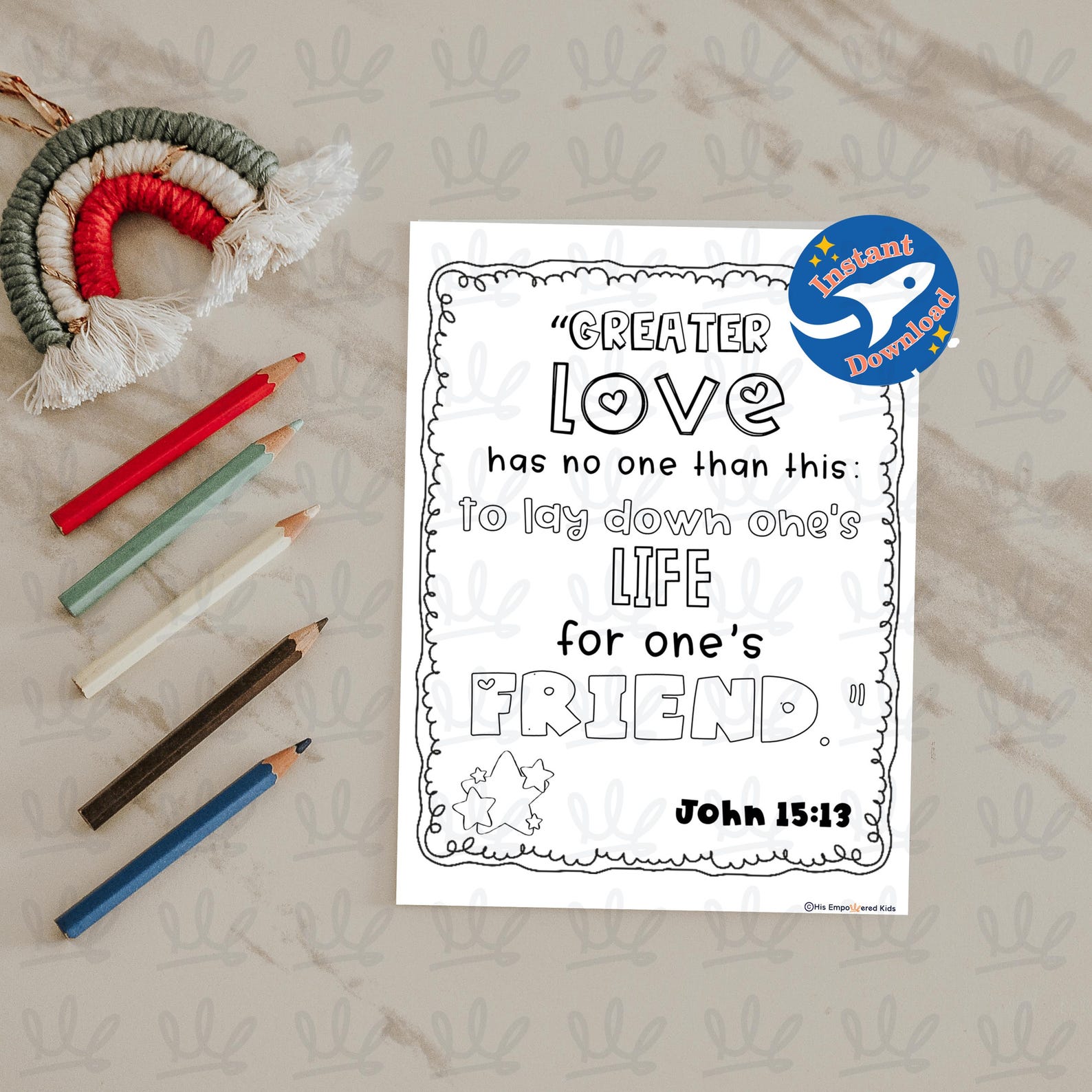 Jesus is My Friend Kids Activity Set for Elementary Bible School ...