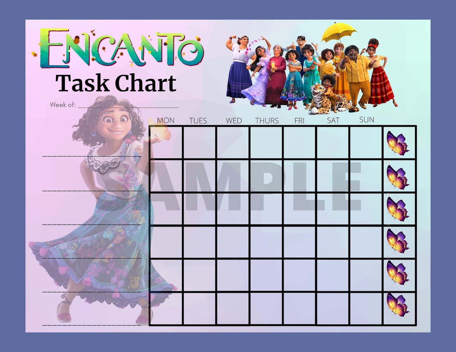 Encanto Reward Chart | Encanto Sticker Chart | Encanto Task Chart ...