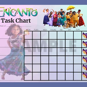 Encanto Reward Chart | Encanto Sticker Chart | Encanto Task Chart ...