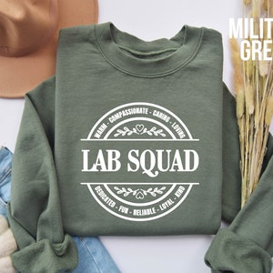 Lab Squad Sweatshirts, Lab Team Sweaters, Lab Technician Gift, Lab ...