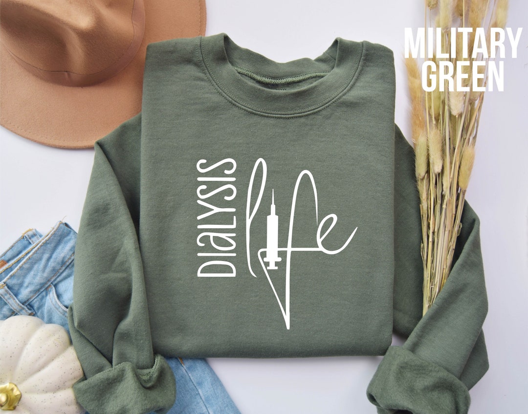 Dialysis Life Sweatshirt: Cotton-blend Support & Awareness Sweater - Etsy