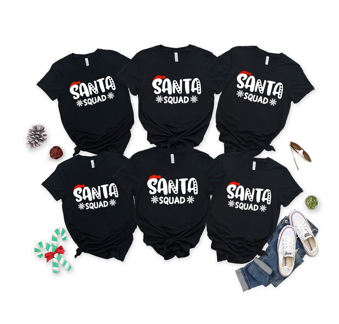 Santa Squad Shirt, Santa Shirts, Christmas Shirts, Family Christmas ...